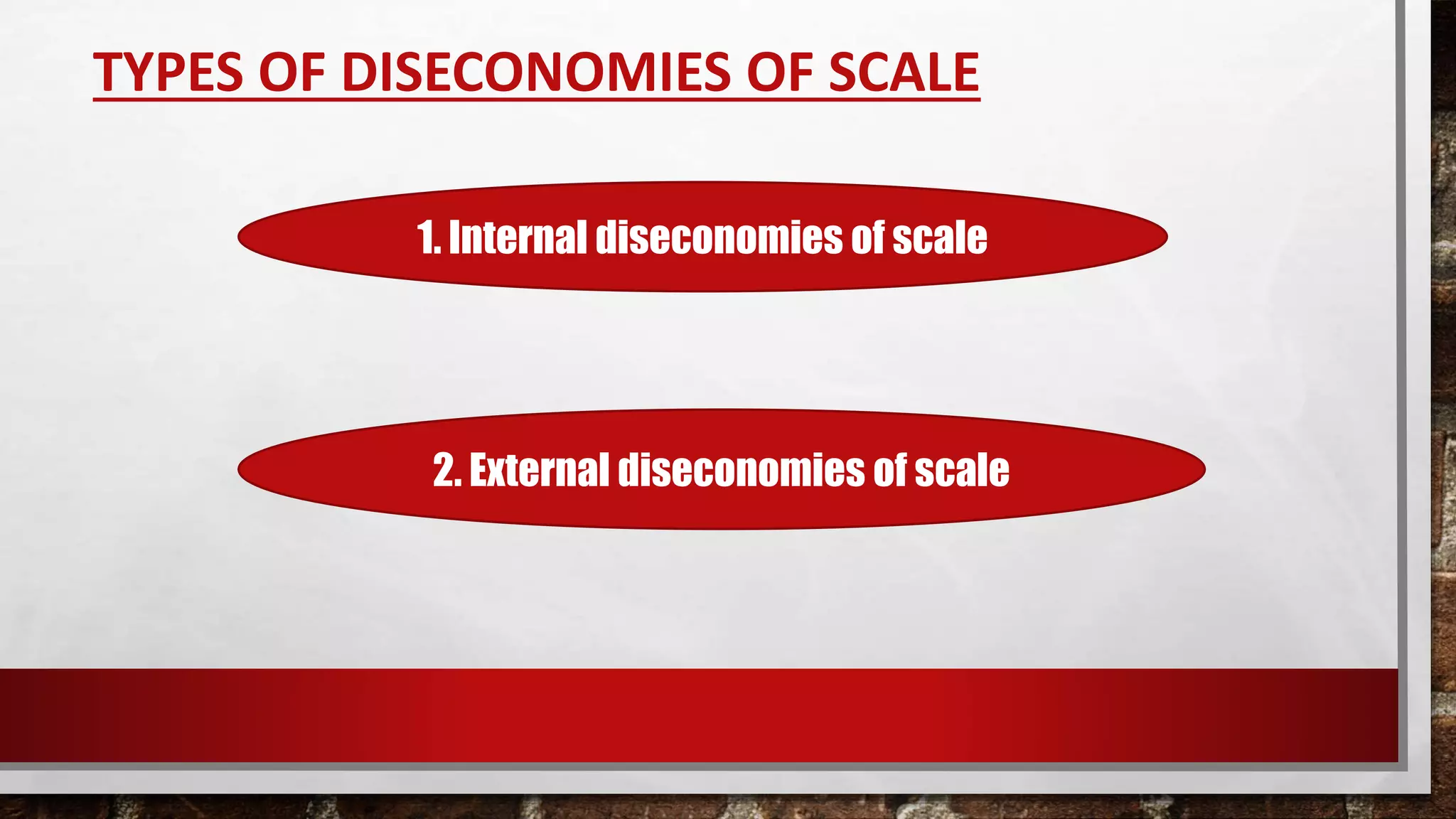 Economies and Diseconomies of scale | PPTX