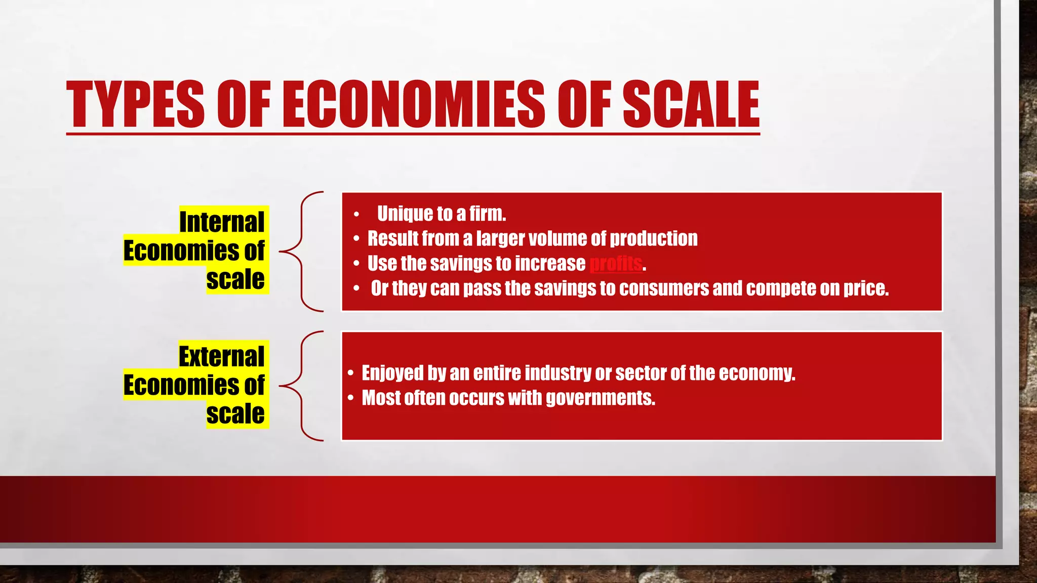 Economies and Diseconomies of scale | PPTX