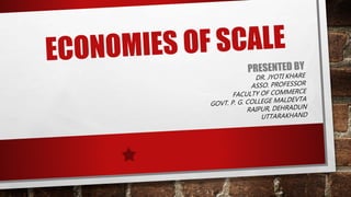 Economies and Diseconomies of scale | PPTX | Business | Business and ...