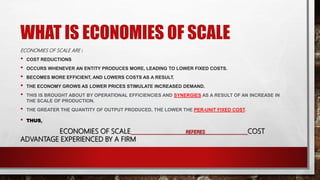 Economies and Diseconomies of scale | PPTX | Business | Business and ...