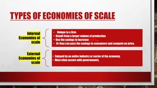 Economies and Diseconomies of scale | PPTX | Business | Business and ...