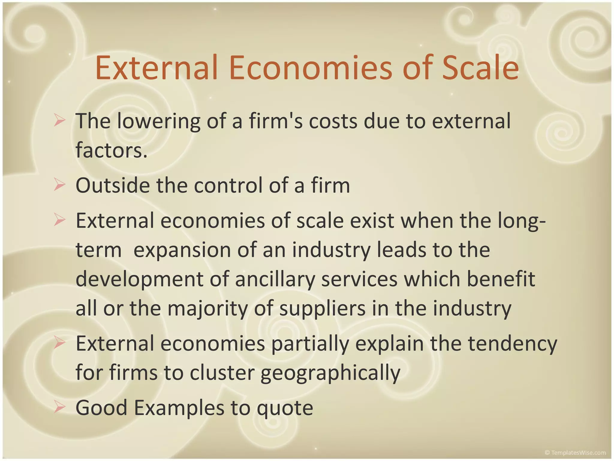 Economies of scale & scope | PPT