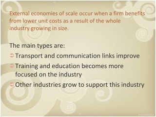 Economies of scale & scope | PPT