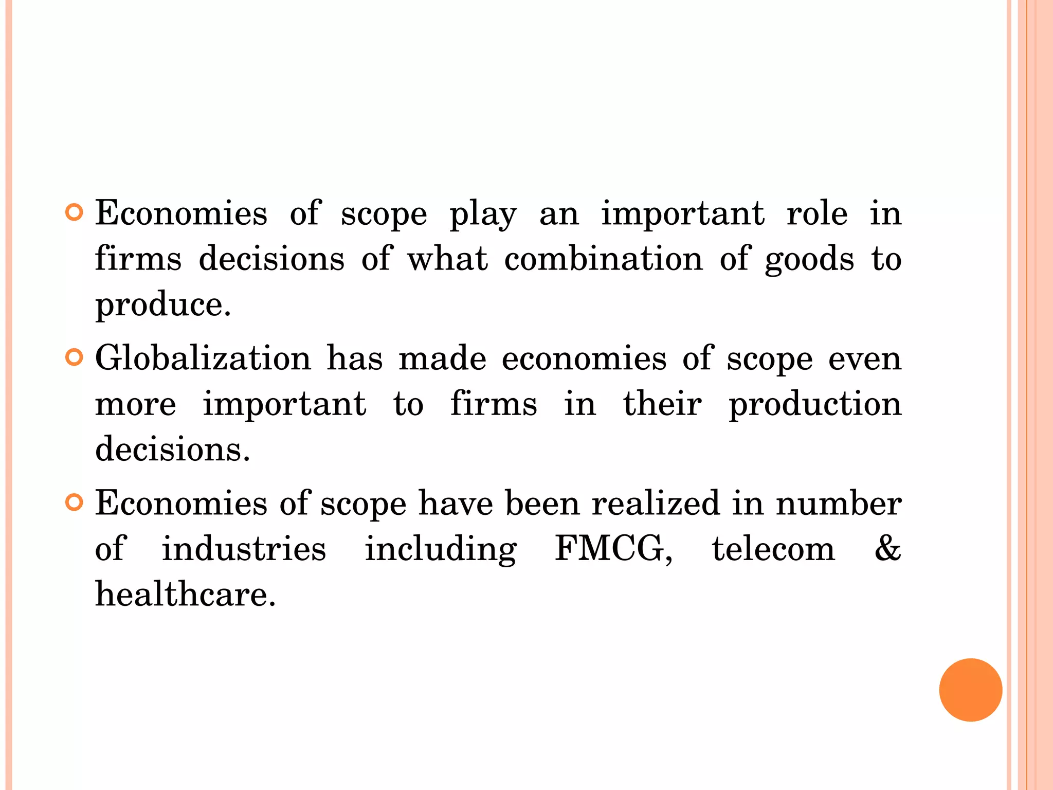 Economies Of Scope And Scale | PPT