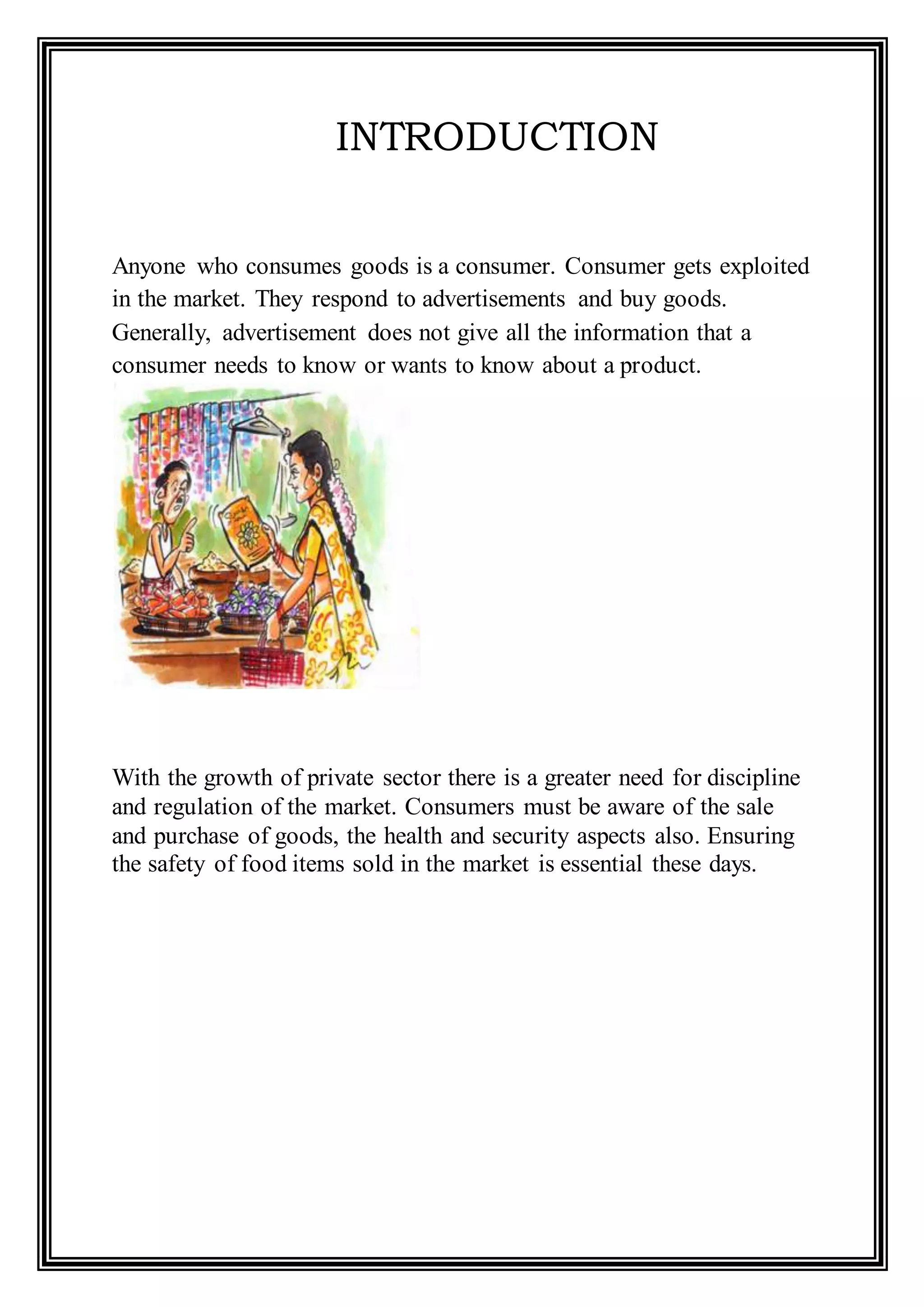 economics project consumer awareness | DOCX