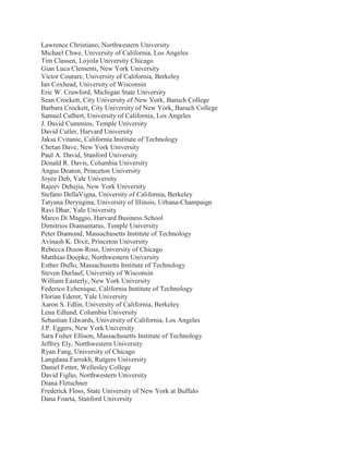 Economist letter to Donald Trump | PDF