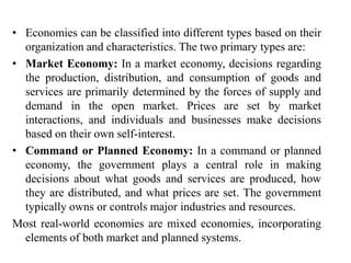 Modern Economy and How Economy affects Society? | PPT