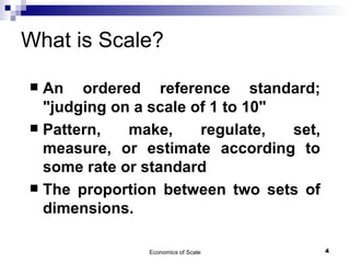 Economy Of Scale | PPT