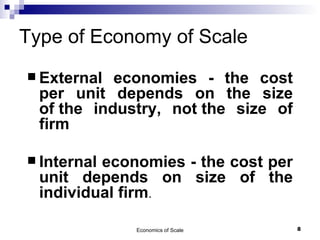 Economy Of Scale | PPT