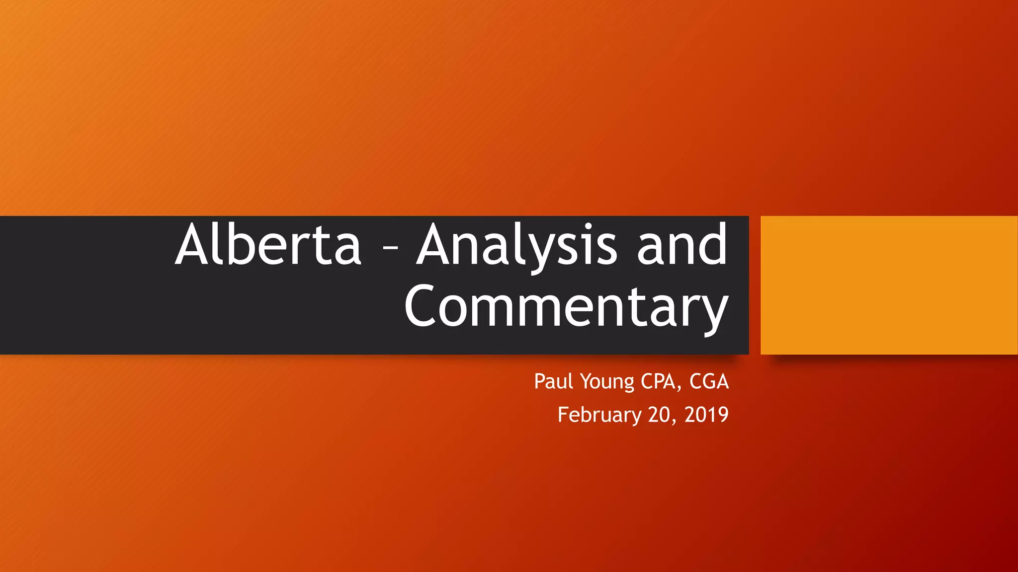 Fiscal Management and Economy| Alberta | PPT