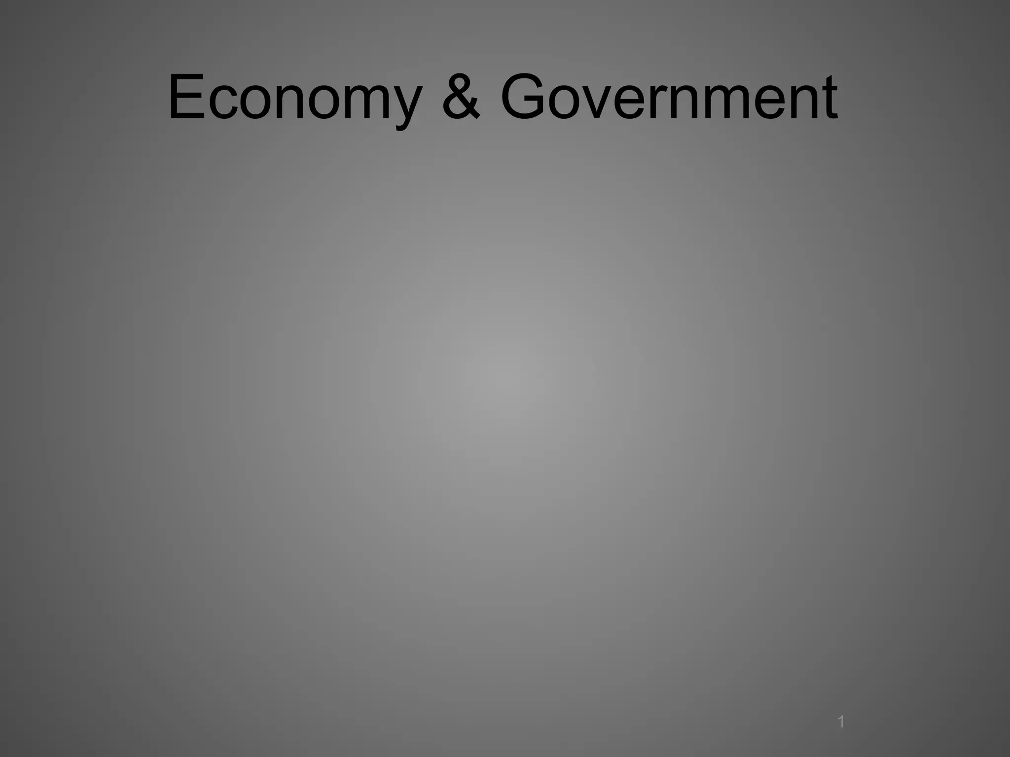 Economy and government | PPT