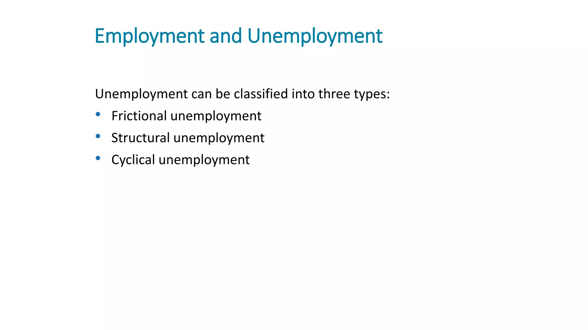 Employment and Unemployment | PPTX