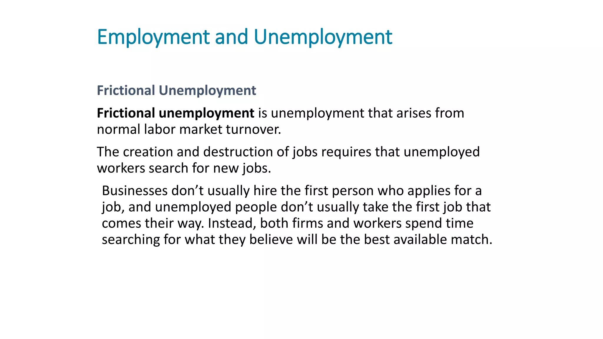 Employment and Unemployment | PPTX