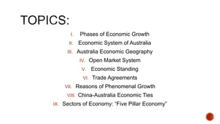 Economy of Australia | PPTX
