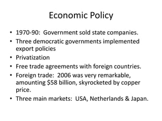 Economy of chile | PPTX