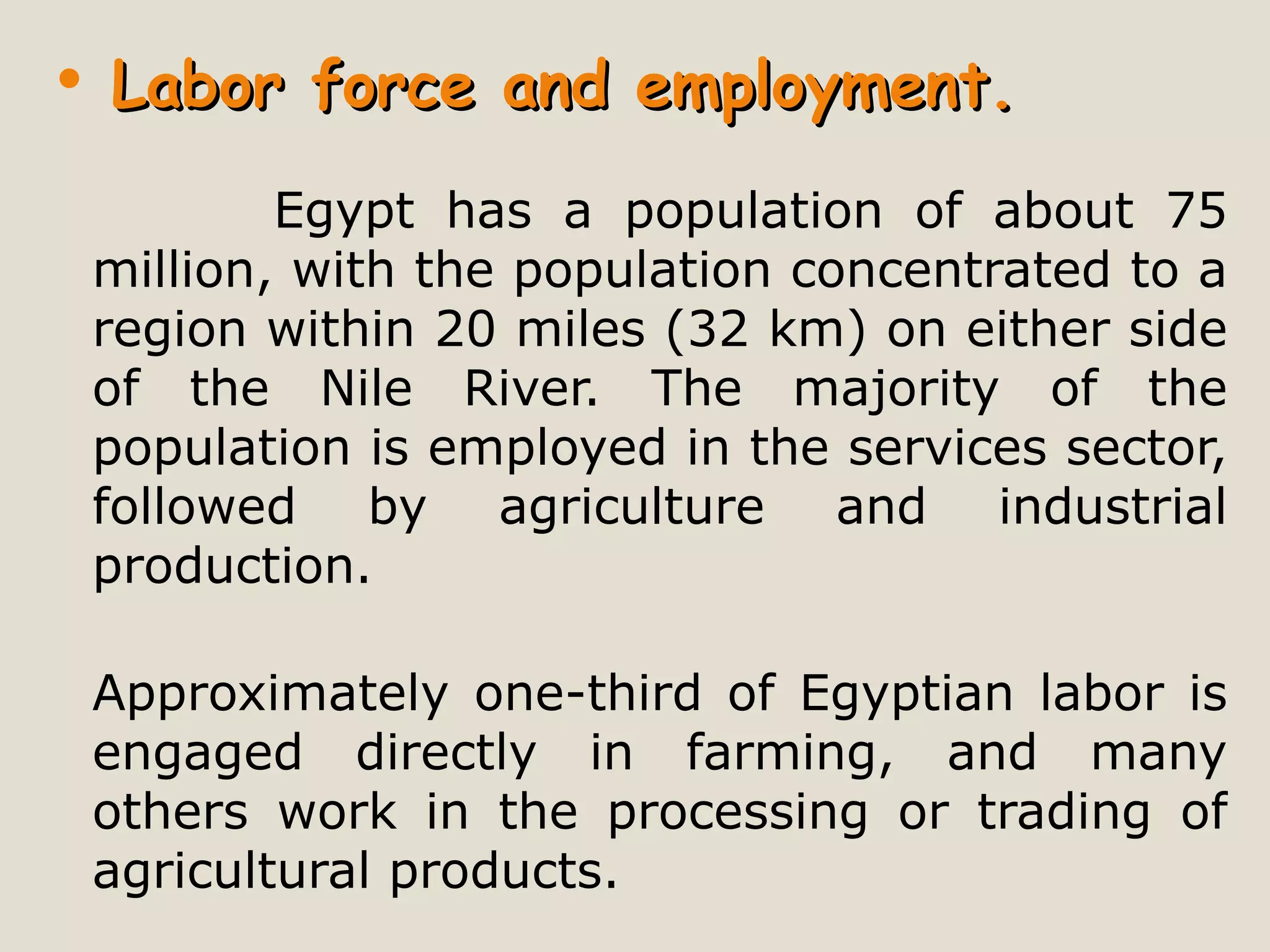 Economy Of Egypt | PPT