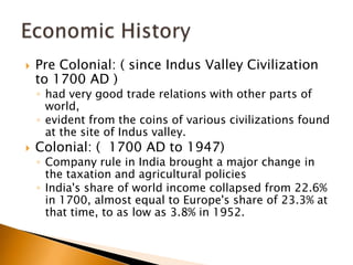Economy of india | PPTX