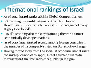 Economy of israel | PPTX