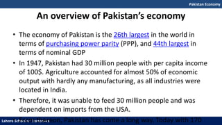 Economy of pakistan | PPTX