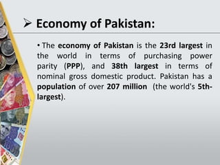 Economy of Pakistan & its Issues | PPTX