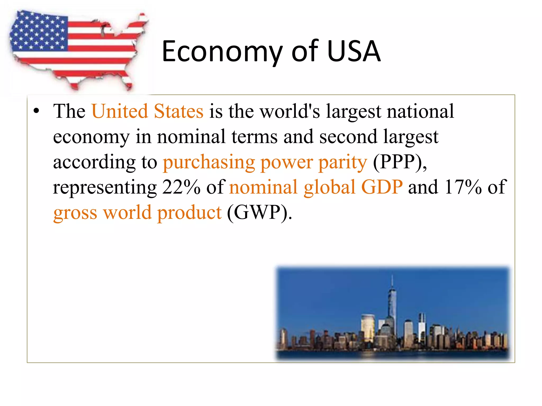 Economy of usa | PPTX