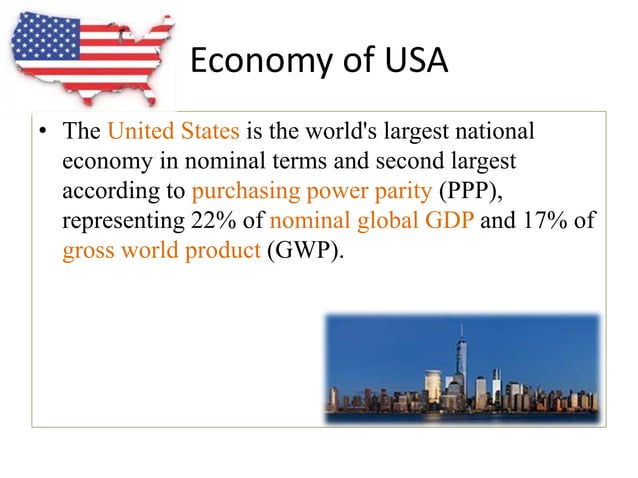 Economy of usa | PPTX