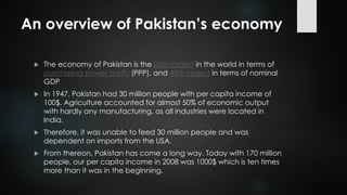 Economy of pakistan | PPTX