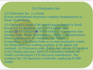 PESTAL Analysis of LG Electronics | PPTX