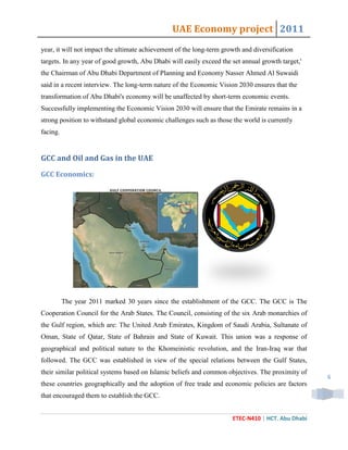 Economy Report of United Arab Emirates | PDF