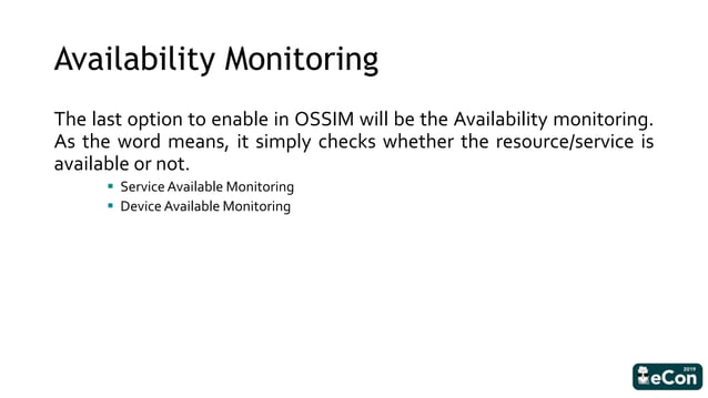 Continuous monitoring with OSSIM | PPT
