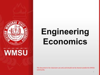 Introduction to the Engineering Economics | PPT