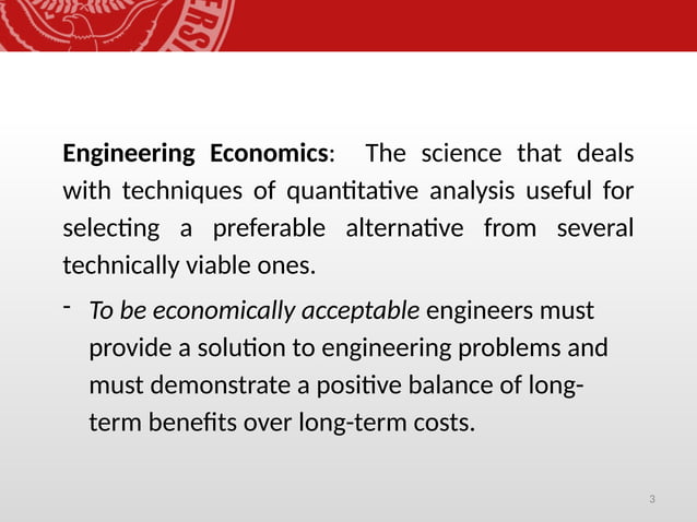 Introduction to the Engineering Economics | PPT