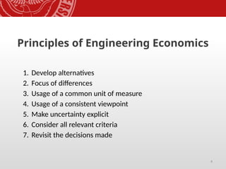 Introduction to the Engineering Economics | PPTX