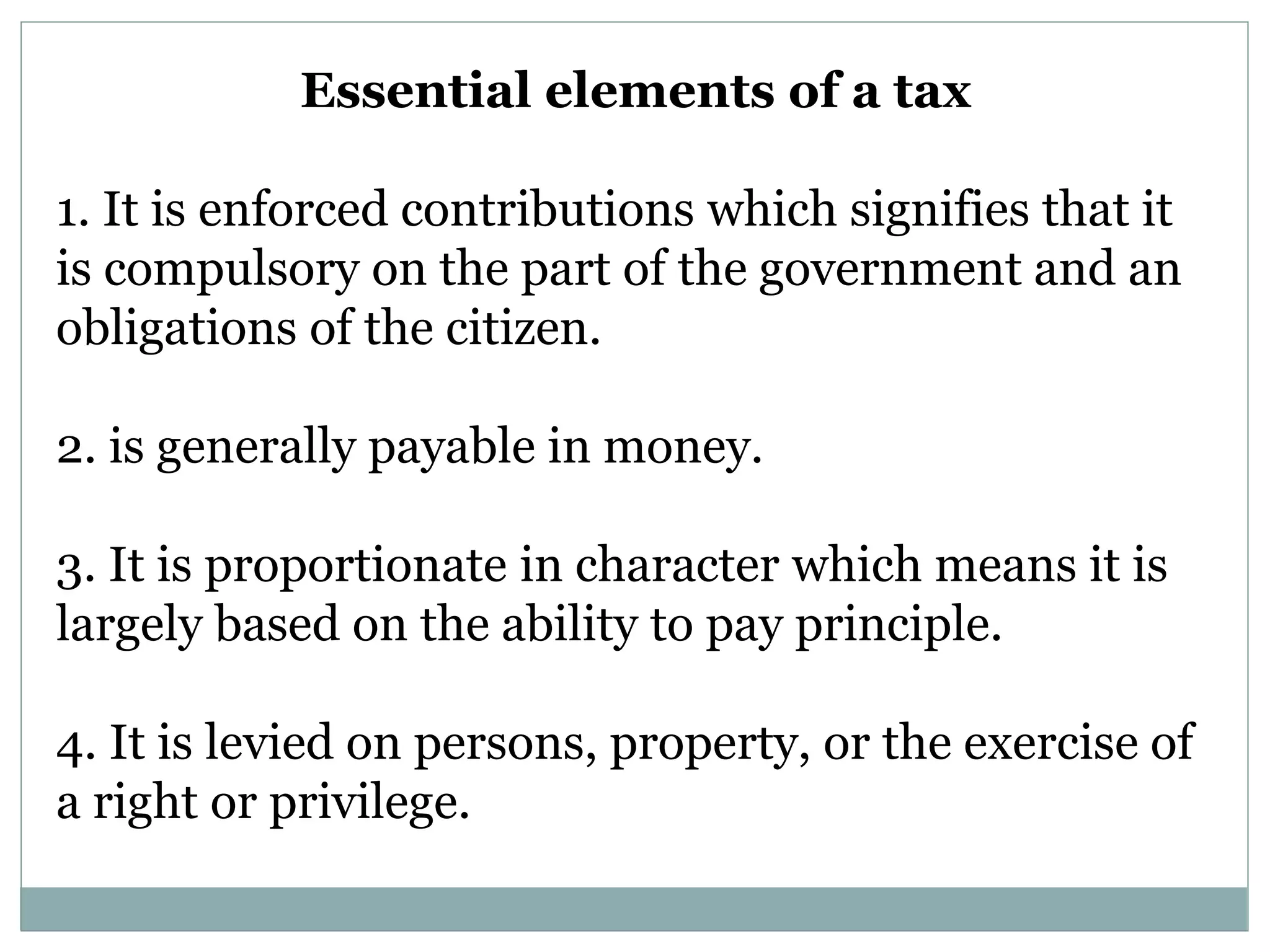 principles of taxation | PPTX