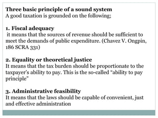 principles of taxation | PPTX