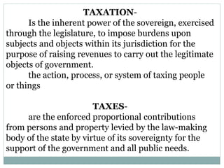 principles of taxation | PPTX