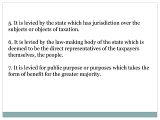 principles of taxation | PPTX