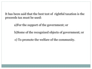 principles of taxation | PPTX