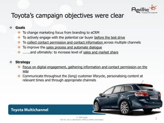 Econsultancy Multichannel Innovation Toyota Agillic | PPT
