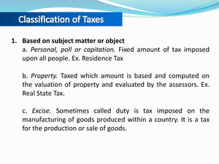 Taxation | PPTX