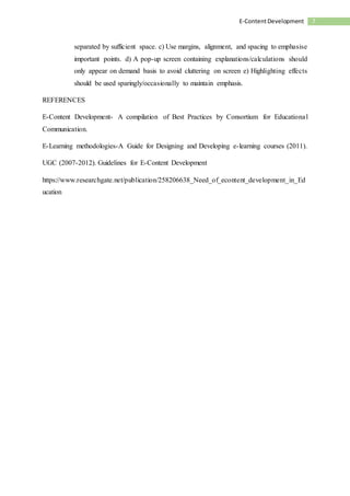 E content dvpmt | DOCX