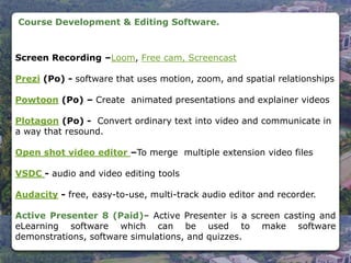 E content development and editing | PPTX