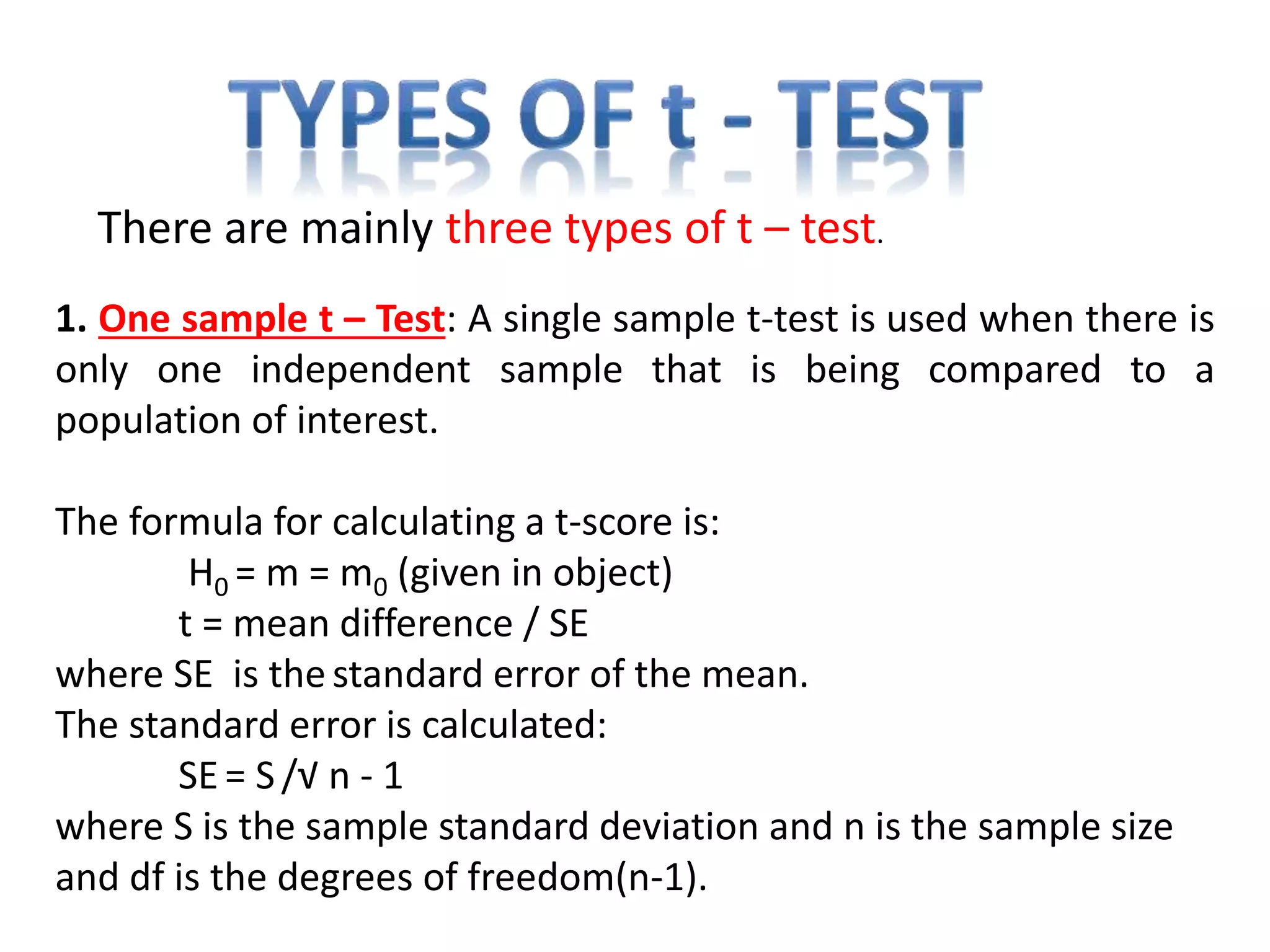 f and t test | PPTX