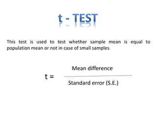 f and t test | PPTX