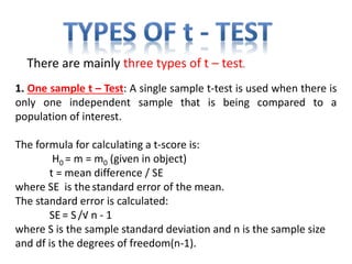 f and t test | PPTX