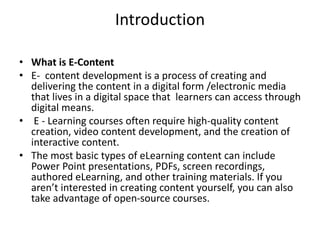 econtent for effective learning | PPTX | Educational Video Games ...