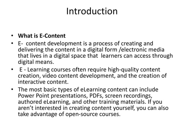 econtent for effective learning | PPTX | Educational Video Games | Video Game Genres