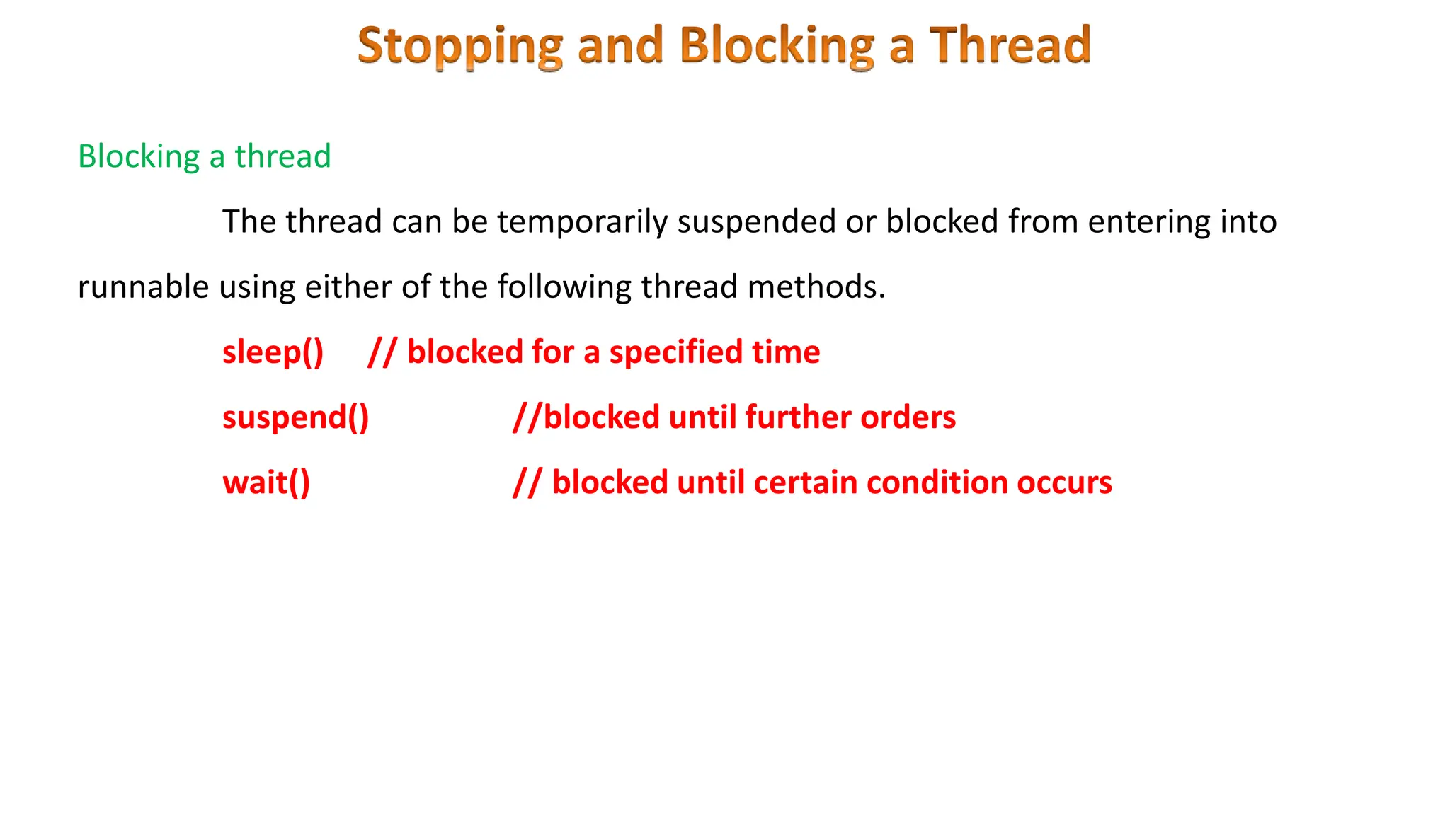 econtent thread in java.pptx | Programming Languages | Computing