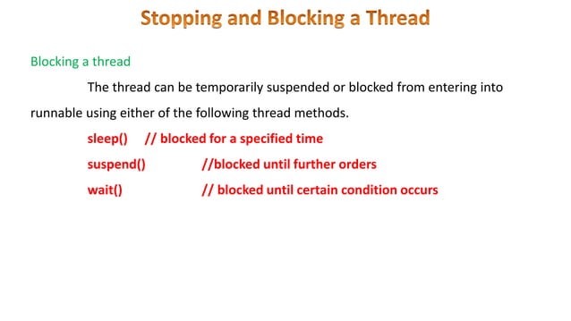 econtent thread in java.pptx | Programming Languages | Computing