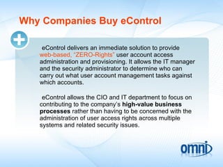 eControl - Simplified management for Active Directory, Exchange, SAP ...